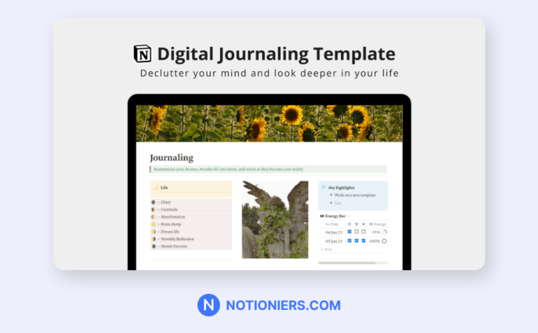 7 Best Notion Journal Templates [2024] - Notioniers