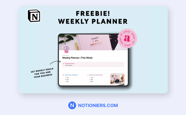 44+ Best Notion Weekly Planner Templates [2024] - Notioniers