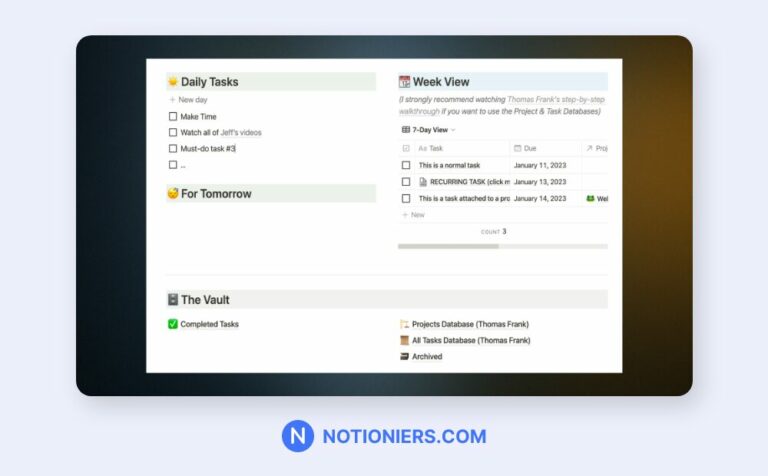32+ Best Notion Daily Planners [2024] - Notioniers