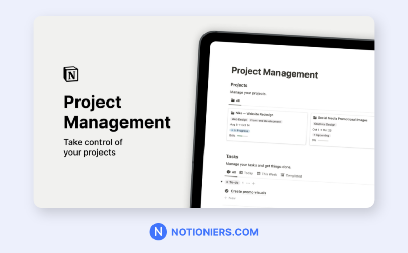 15+ Best Notion Project Management Templates [2024] - Notioniers