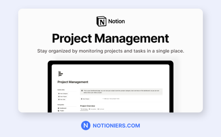 15+ Best Notion Project Management Templates [2024] - Notioniers
