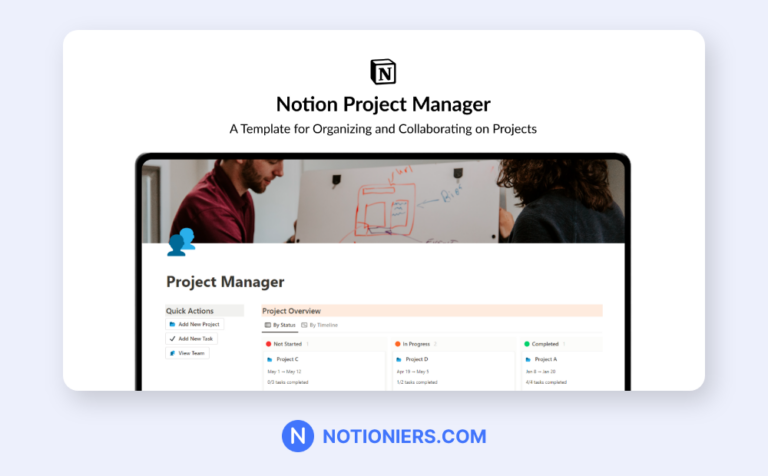 15+ Best Notion Project Management Templates [2024] - Notioniers