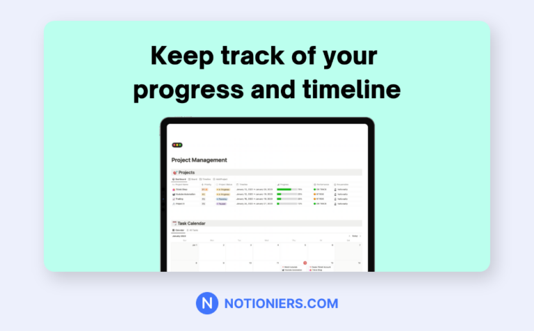 15+ Best Notion Project Management Templates [2024] - Notioniers