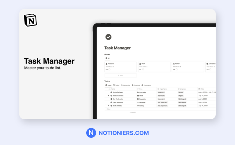 18+ Best Notion To-Do List Templates [2024] - Notioniers