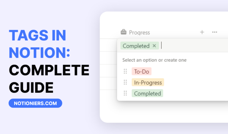 How to Add Tags in Notion: Complete Guide [2024] - Notioniers