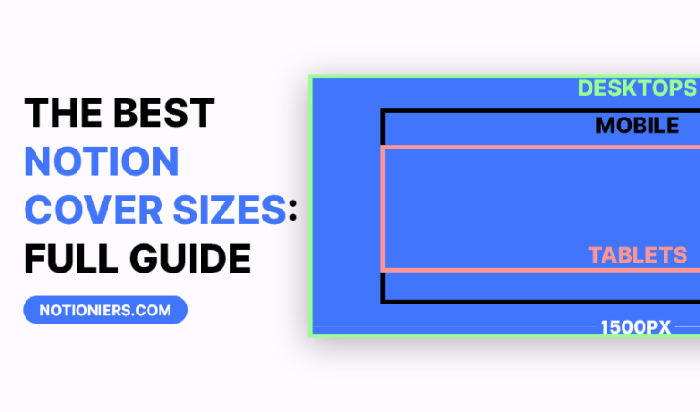 The Best Notion Cover Sizes: Full Guide [2024] - Notioniers