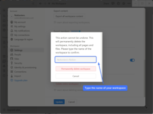 Easily Delete a Workspace in Notion [2024] - Notioniers