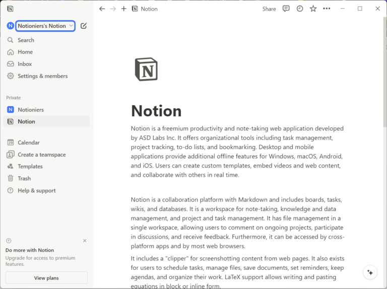 How to Create a Workspace in Notion [2024] - Notioniers
