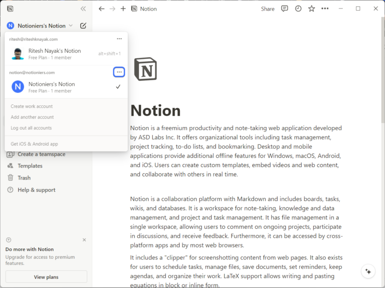 How to Create a Workspace in Notion [2024] - Notioniers