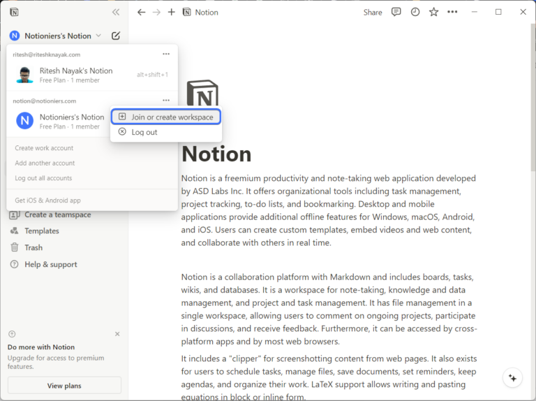 How to Create a Workspace in Notion [2024] - Notioniers