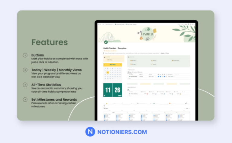 45+ Best Notion Habit Tracker Templates [2024] - Notioniers