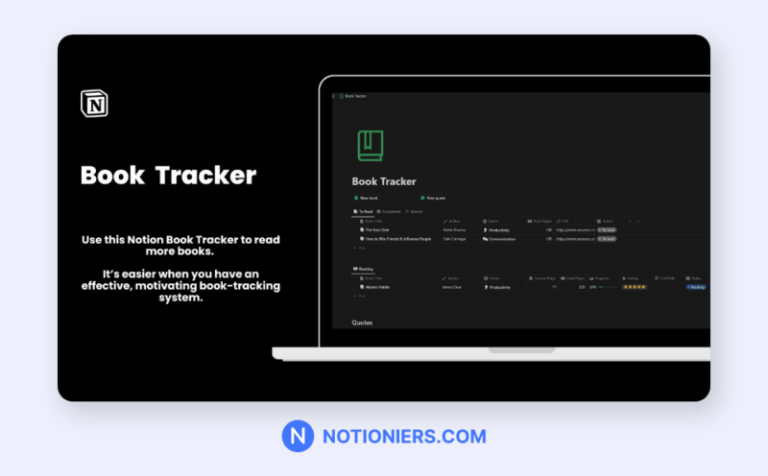 40+ Best Book Tracker Notion Templates - Notioniers