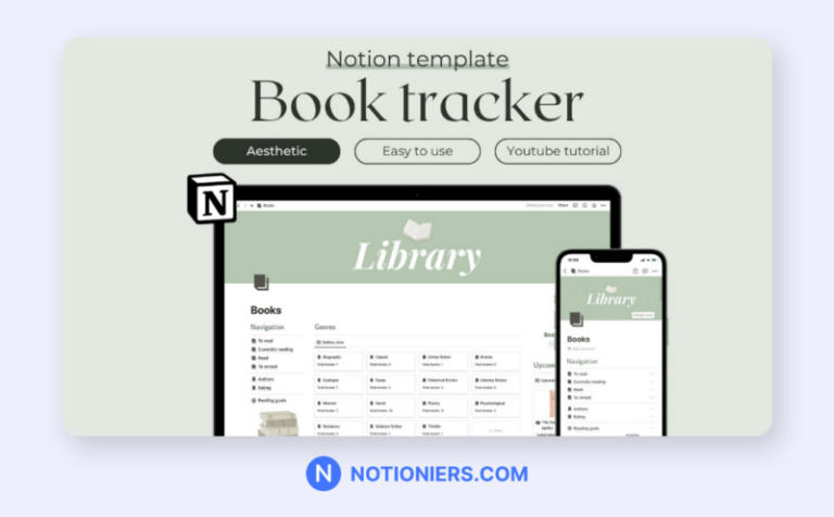 40+ Best Book Tracker Notion Templates - Notioniers