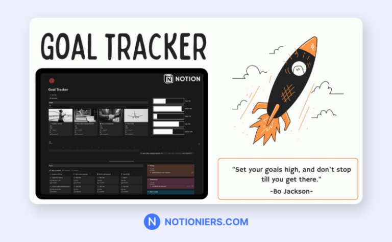 35+ Best Notion Goals Tracker Templates [2024] - Notioniers