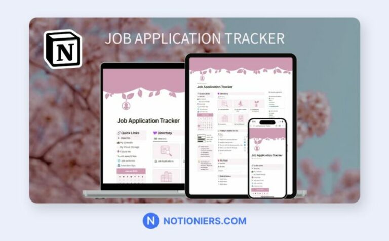 26+ Best Free & Paid Notion Job Trackers [2024] - Notioniers