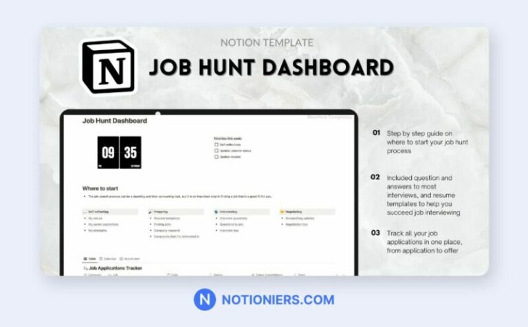 26+ Best Free & Paid Notion Job Trackers [2024] - Notioniers