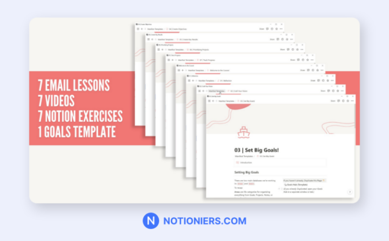 35+ Best Notion Goals Tracker Templates [2024] - Notioniers