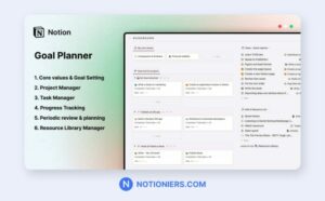 35+ Best Notion Goals Tracker Templates [2024] - Notioniers