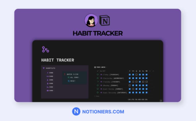 45+ Best Notion Habit Tracker Templates [2024] - Notioniers