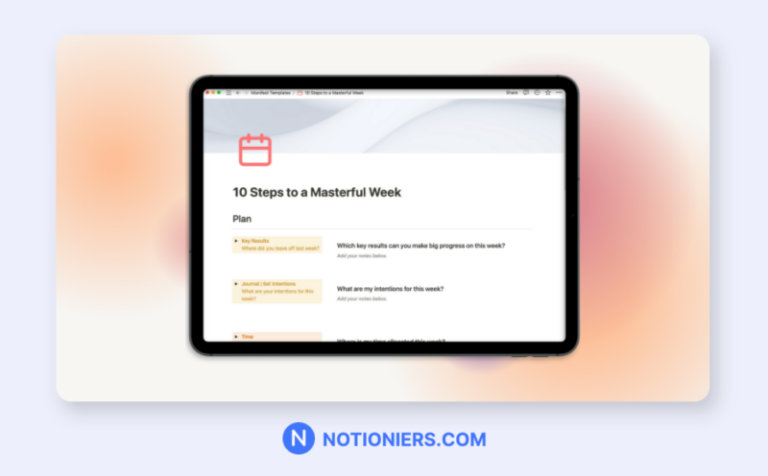 44+ Best Notion Weekly Planner Templates [2024] - Notioniers