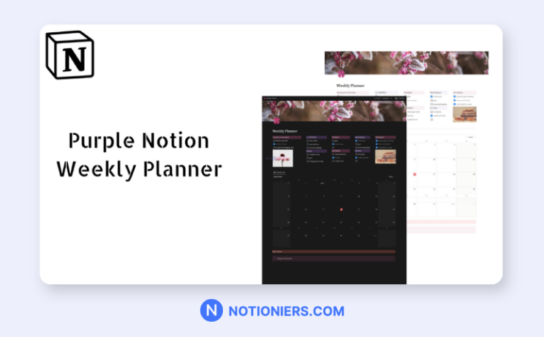 44+ Best Notion Weekly Planner Templates [2024] - Notioniers