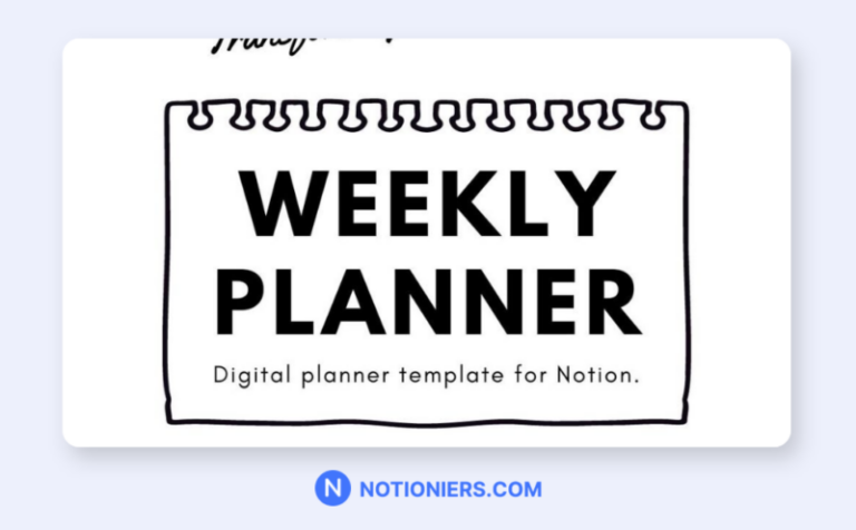 44+ Best Notion Weekly Planner Templates [2024] - Notioniers