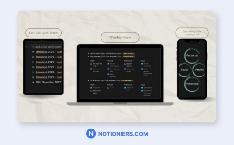 44+ Best Notion Weekly Planner Templates [2024] - Notioniers