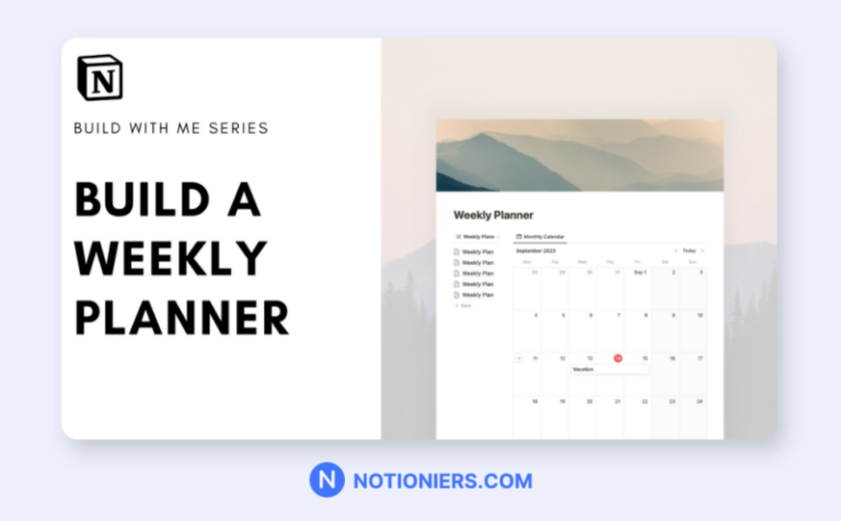 44+ Best Notion Weekly Planner Templates [2024] - Notioniers
