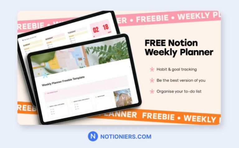 44+ Best Notion Weekly Planner Templates [2024] - Notioniers