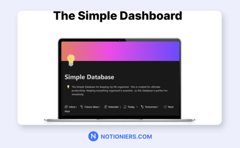 52+ Best Notion Dashboard Templates [2024] - Notioniers