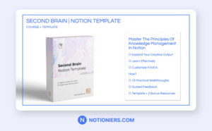 30+ Best Second Brain Notion Templates [2024] - Notioniers