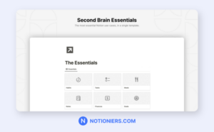 30+ Best Second Brain Notion Templates [2024] - Notioniers