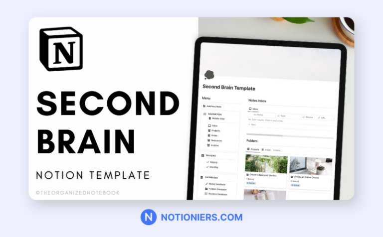 30+ Best Second Brain Notion Templates [2024] - Notioniers