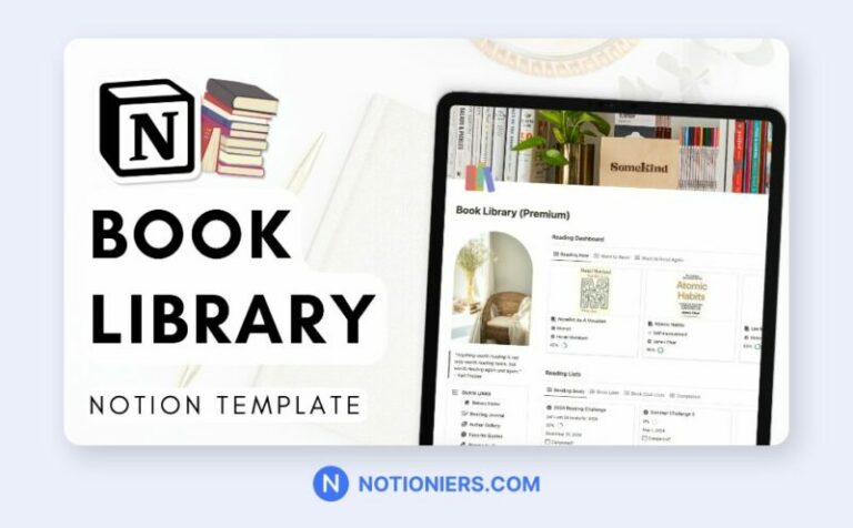 40+ Best Book Tracker Notion Templates - Notioniers