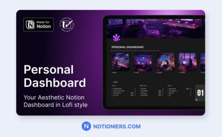 52+ Best Notion Dashboard Templates [2024] - Notioniers