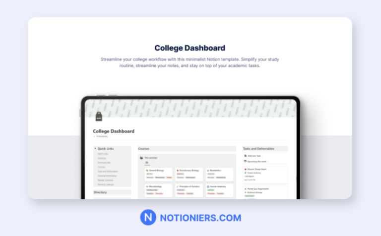 35+ Best Notion Templates for Students [2024] - Notioniers