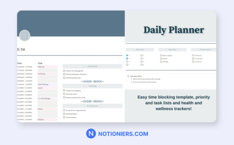 32+ Best Notion Daily Planners [2024] - Notioniers
