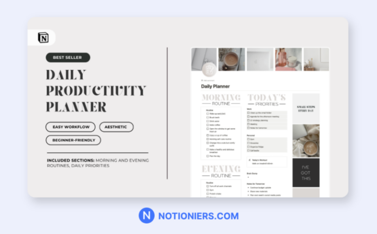 32+ Best Notion Daily Planners [2024] - Notioniers