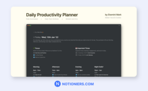 32+ Best Notion Daily Planners [2024] - Notioniers